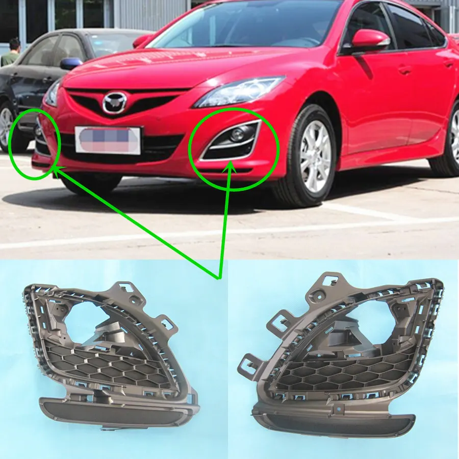 Car Accessories Body Parts Front Bumper Grille Fog Lamp Cover Vents For ...
