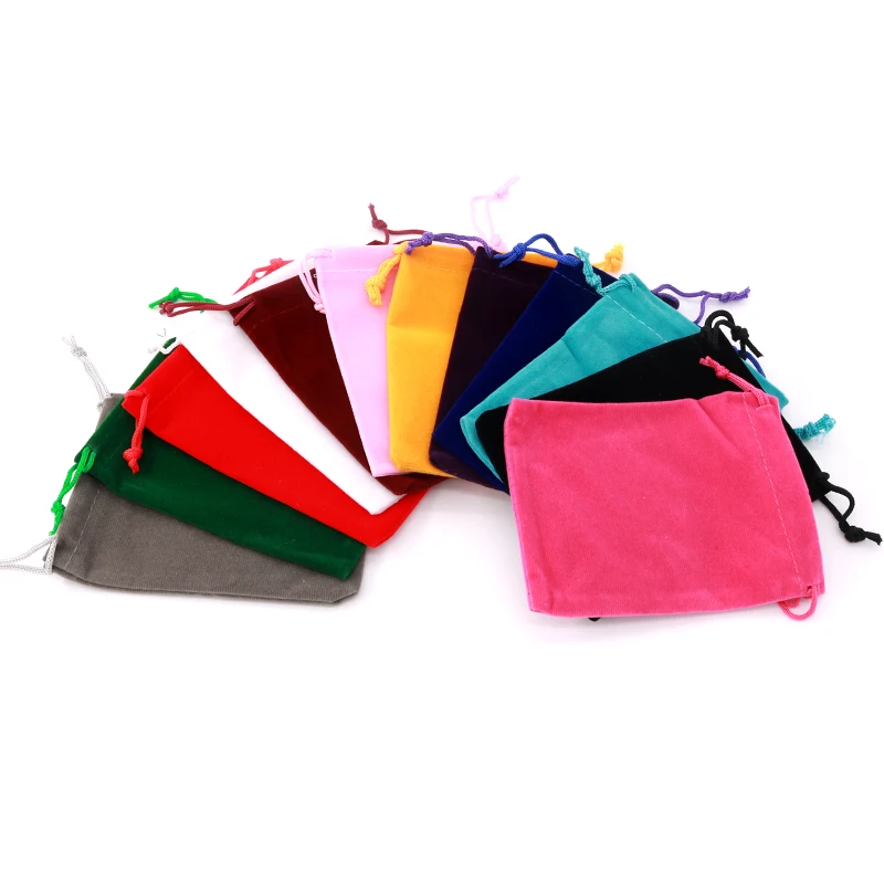 5pcs Mini Velvet Drawstring Pouch Bags 5*7cm Jewelry Display Wedding ...