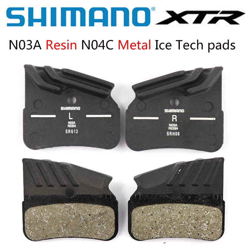 Shimano DEORE XTR Disc Brake Pads D03S Resin N03A Resin Ice N04C Metal ...