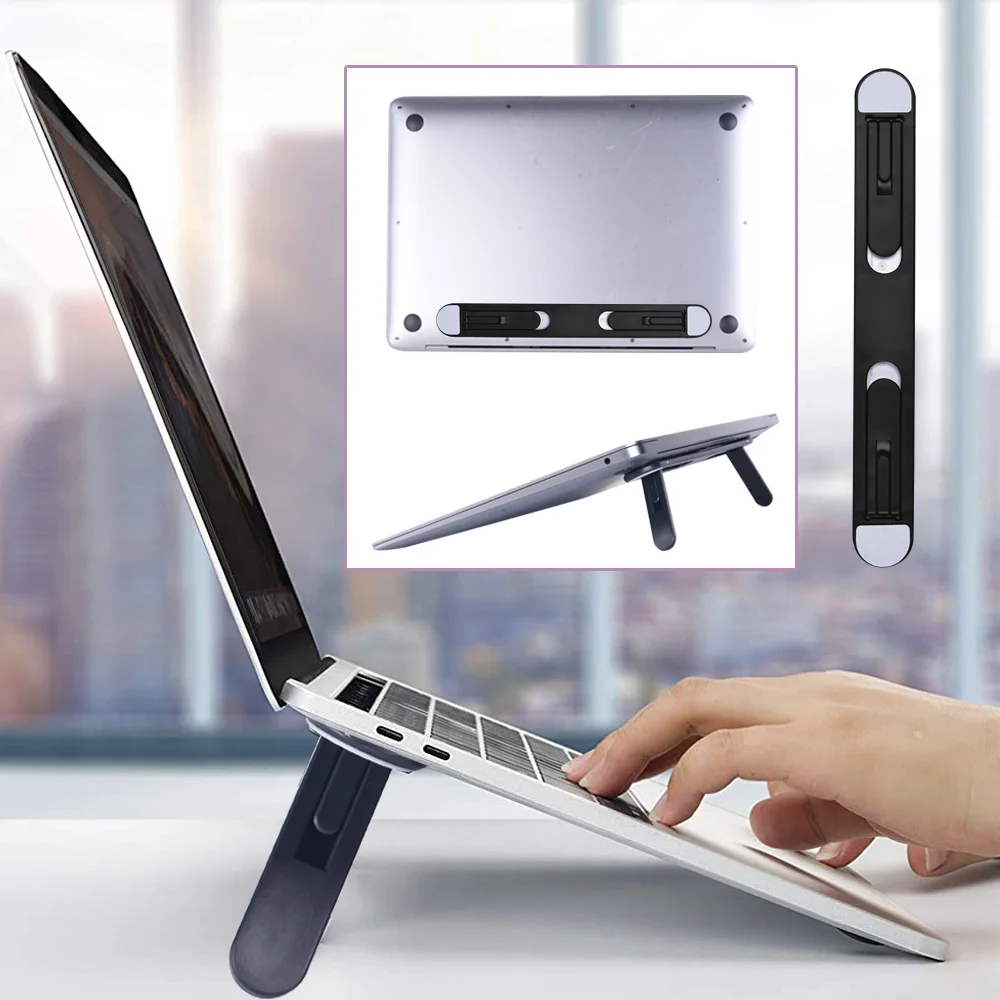 Laptop Riser Stand For Macbook Pro Notebook Tablet Portable Invisible ...