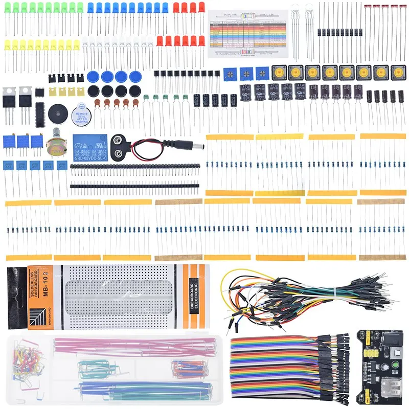 Tzt Starter Kit Para Arduino Uno R3 Mega256 Raspberry Pi Breadboard ...