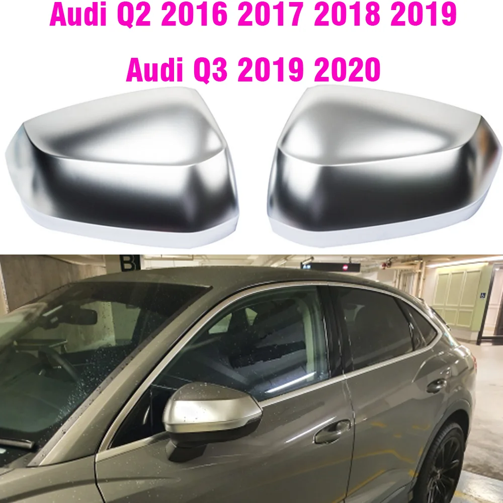 For-Audi-Q2-2016-2019-Q3-F3-2019-2020-Matte-Silver-Car-Side-Wing-Rear ...