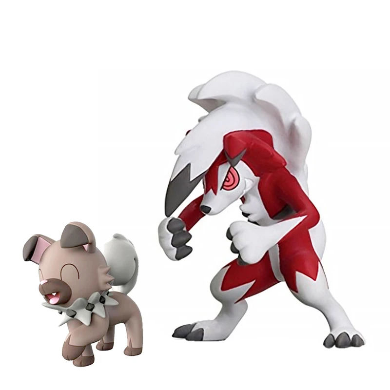 Cartoon Sun And Moon Rockruff Lycanroc Evolution Pokemon Anime Figure ...