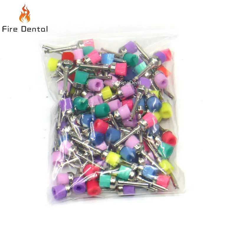 100pcs-Dental-Prophylaxis-Brush-Colored-Bowl-Latch-Type-Nylon-for-Tooth ...