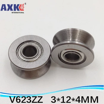 V623zz V Groove Roller Wheel Ball Bearings 3*12*4 Mm Embroidery Machine ...