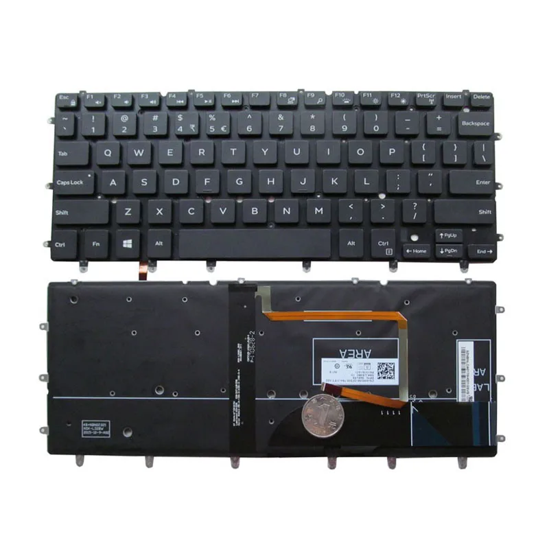 New English Layout Keyboard Replacement For Dell Inspiron 13 7347 7348 ...