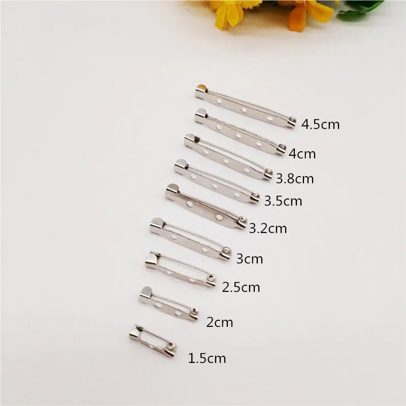 50-100pcs/Lot Safety Brooch Back Safety Catch Bar Pins DIY Jewelry ...