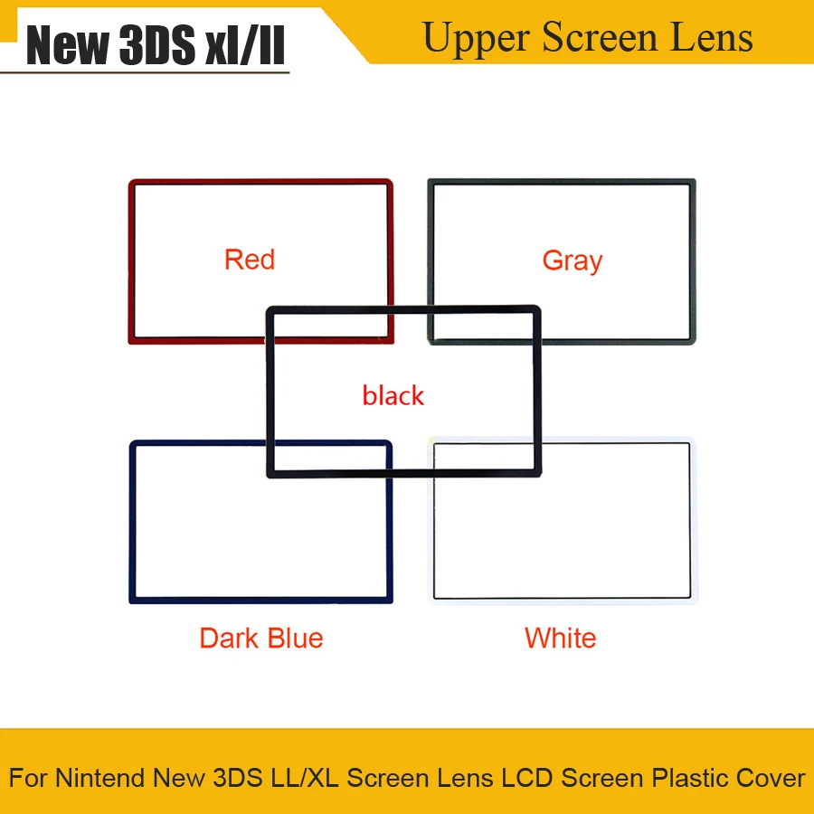 Top Upper Lens LCD Screen Plastic Cover OEM For Nintend New 3DS LL/XL ...