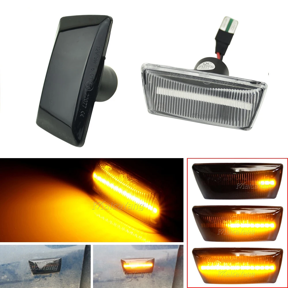 2pcs LED Dynamic Side Marker Light Repeater Indicator Light For Opel ...