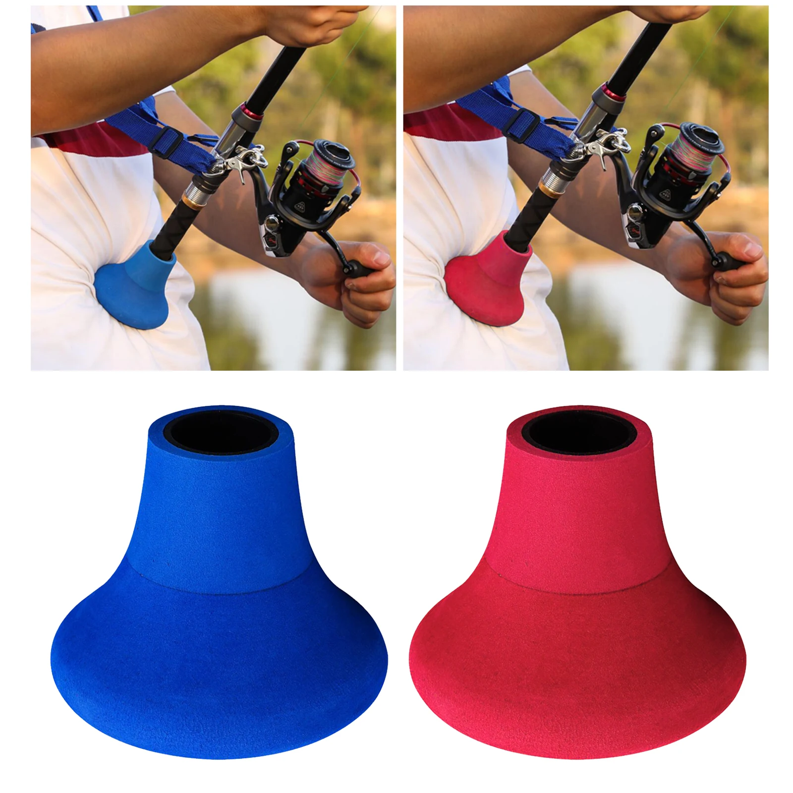 Fishing Rod Butt Cushion Gimbal Fishing Fighting Waist Holder Shock ...