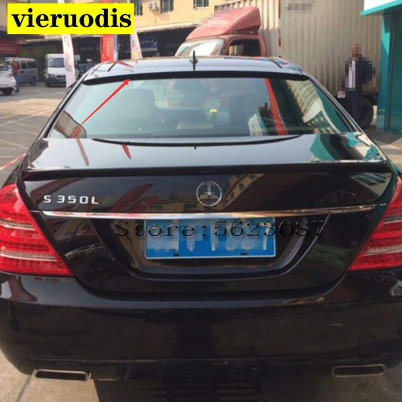 For benz S class w221 Rear glass top wing roof spoiler 2006 2015 S65 ...