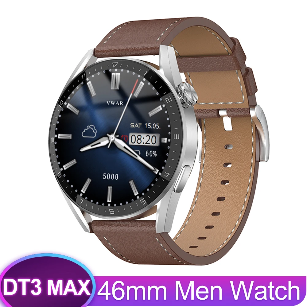 46mm Smart Uhr DT3 Max Drahtlose Lade NFC Bluetooth Anruf Männer ...