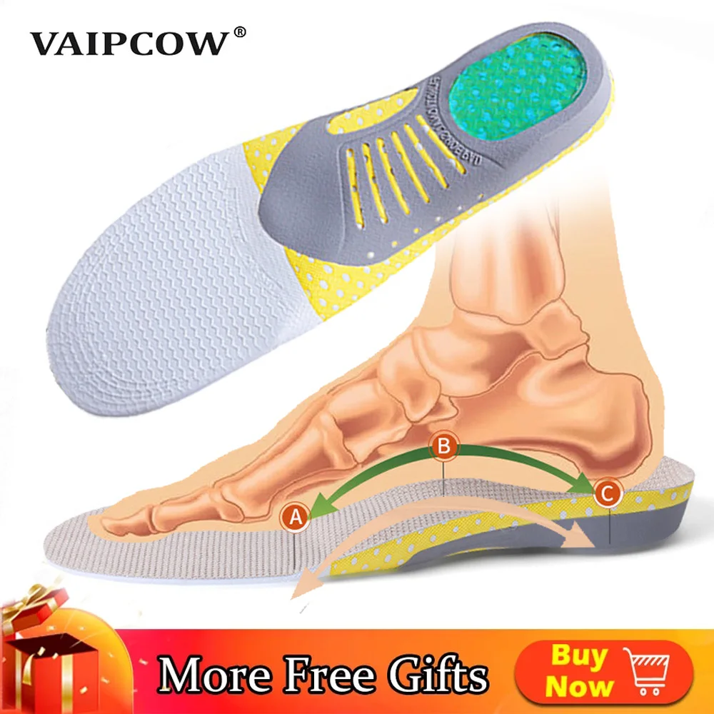 Vaipcow Pvc Orthopedic Insoles Eva Orthotics Flat Foot Health Sole Pad ...