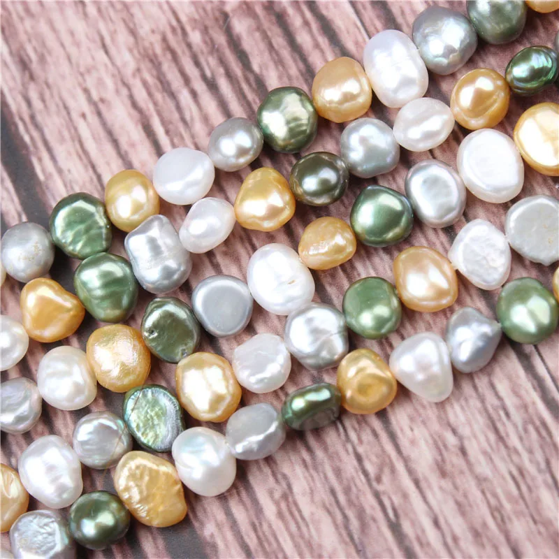 6 5MM perlas naturales de agua dulce de alta calidad 15,7 "perlas ...