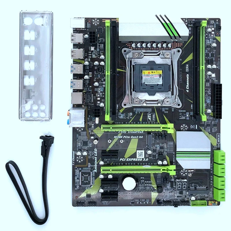 X99 LGA2011 V3 profissional 4 canais ddr4 desktop computador placa mãe ...