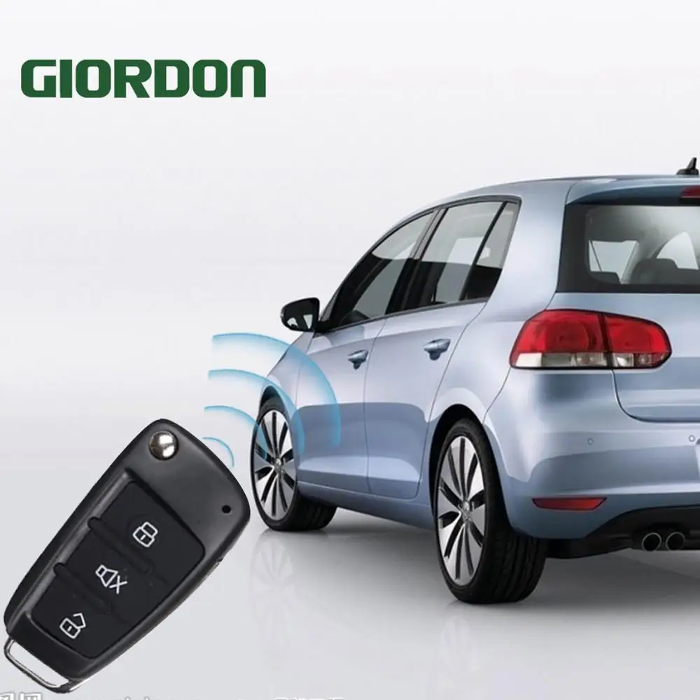 Giordon Smart Key Car Alarm System With Remote Start Stop Push And ...