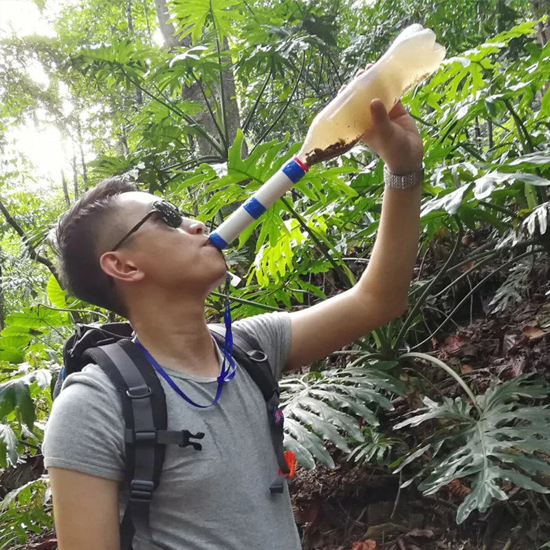 Outdoor-Water-Purifier-Camping-Hiking-Emergency-Life-Survival-Portable ...