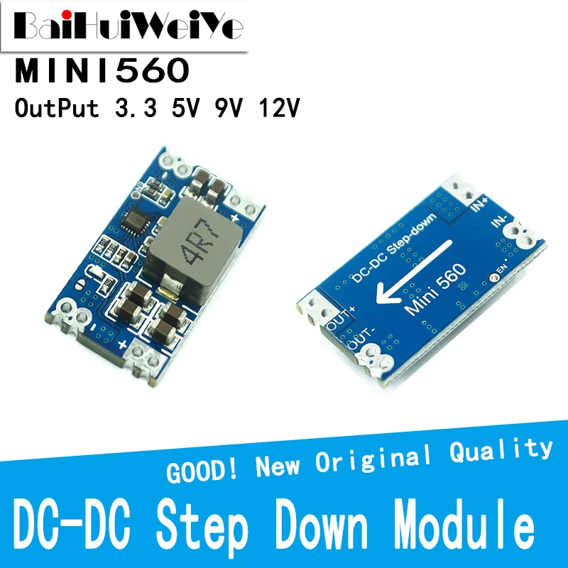 High-Efficiency-Output-3-3V-5V-9V-12V-5A-mini560-Step-Down-DC-DC ...