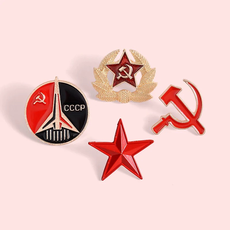 Russia-USSR-Badge-Lapel-Pins-Vintage-Antique-Classics-Retro-Metal-Badge ...