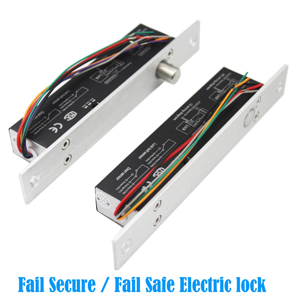 5 wires DC12V Electric Lock Magnetic NC/NO Output with Timer Mortise ...