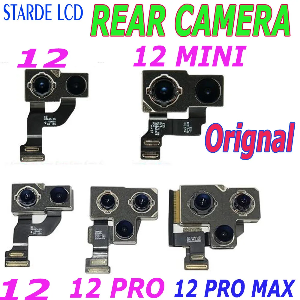 Original Test For Iphone 12 Mini Pro Maxmax Back Rear Camera With Flash ...