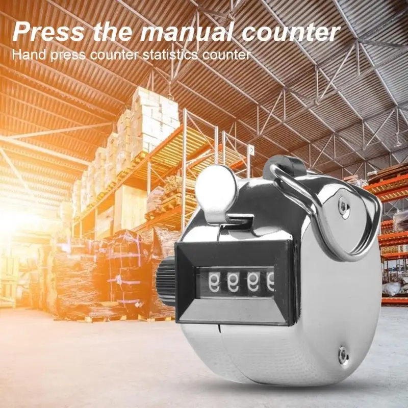 4 Digit Mechanical Counter 0000 to 9999 4 Digit Number Manual ...