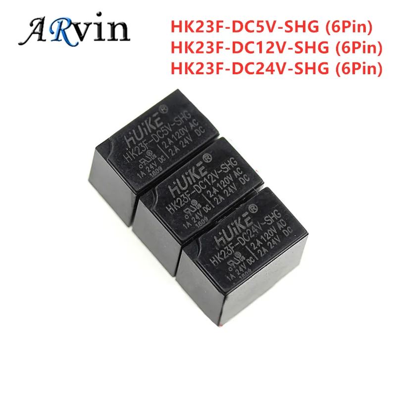 5PCS/LOT HUIKE Relay HK23F HK23F-DC5V-SHG HK23F-DC12V-SHG HK23F-DC24V ...