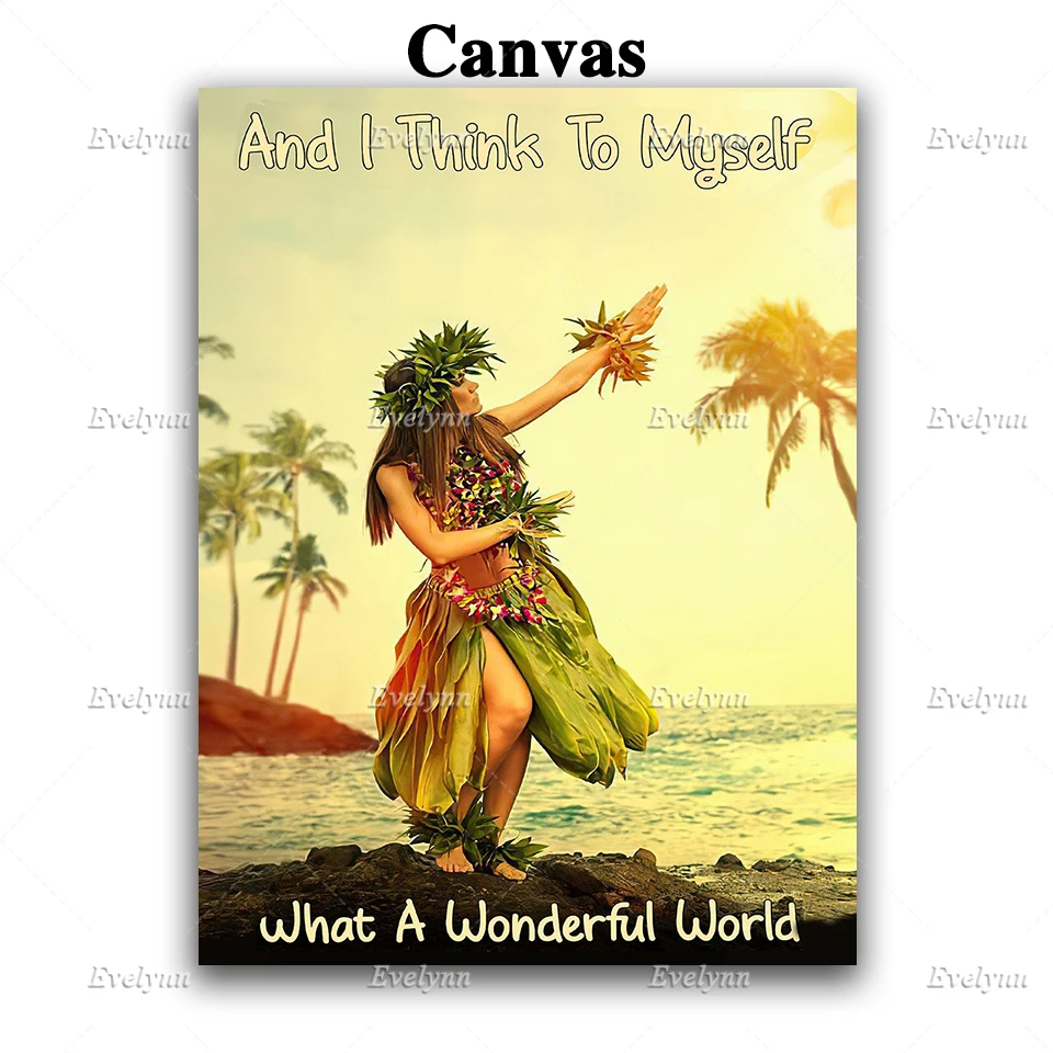 Hula Girl Painting