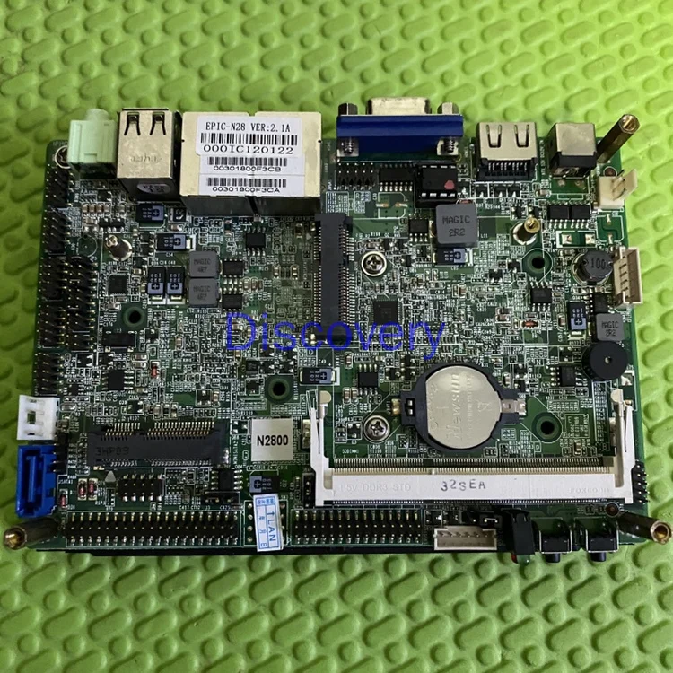 N2600/N2800 Dual core 3.5 inch EPIC N28 Mini Low power Fanless Industrial Control Motherboard ...