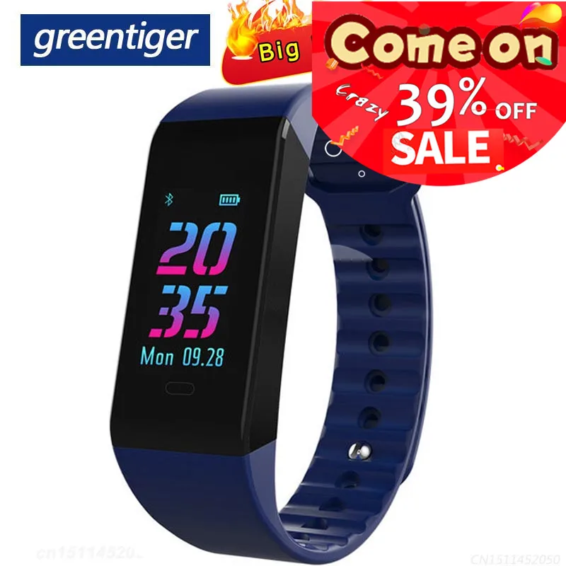 Greentiger W6S Smart Wristband TFT Color Screen Fitness Tracker Smart ...