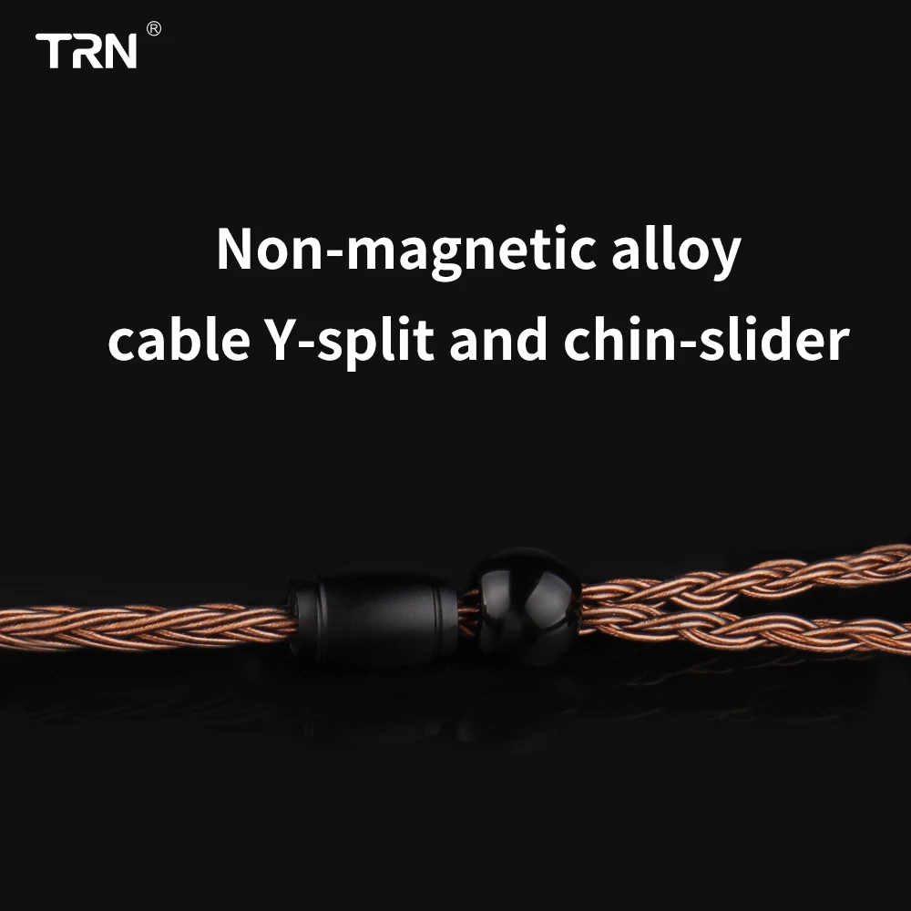 TRN T2 16 Core Silver Plated HIFI Upgrade Cable Gray\Black\Brown MMCX/2Pin Connector For TRN V80 ...