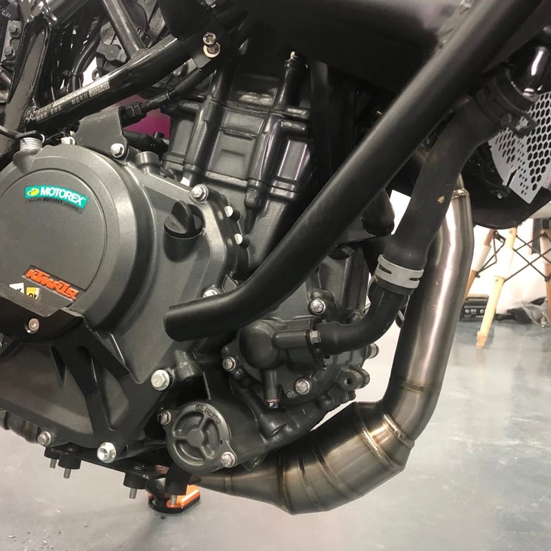 Titanium Header Exhaust Pipe Modified for Duke 390 RC390 2021 Adventure ...