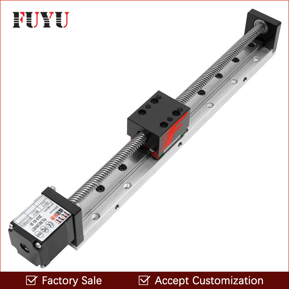 50~300mm Mini Linear Screw Lead Guide Rail Stage Actuator Linear Slide Motion Table Nema 14 ...