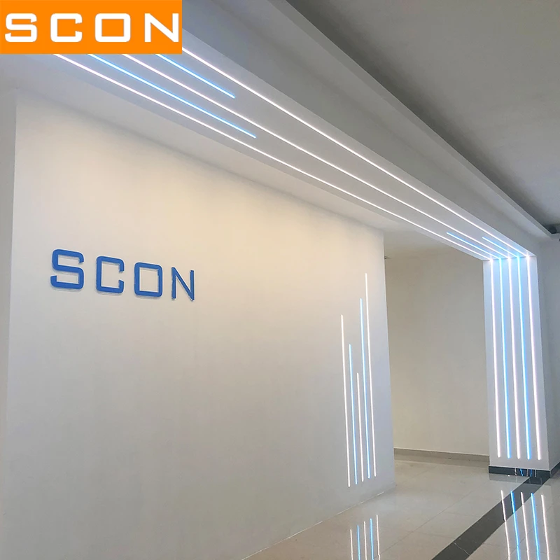 Scon 1m Decorative Aluminum Profile Surface Mounted Recessed Led Strip Light Fixture Linear Bar ...