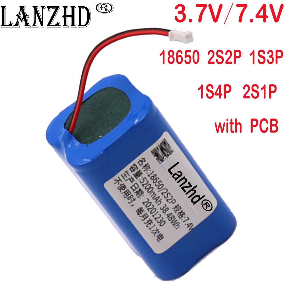 Rechargeable Battery 18650 2s2p | 2s2p Lithium Ion Battery | 2s1p 18650 ...