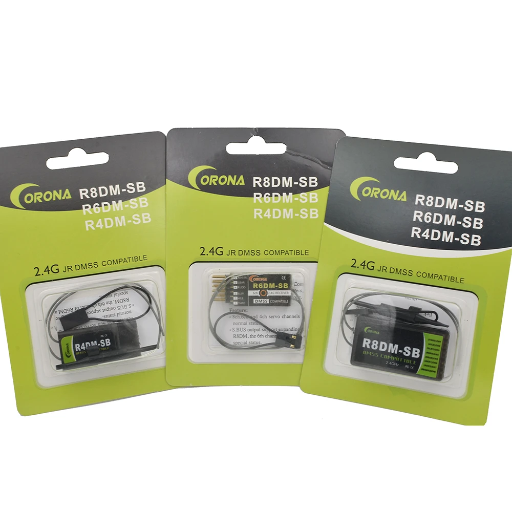 Corona R4DM SB/R6DM SB/ R8DM SB 2.4G 4CH JRDMSS Compatible Receiver w ...