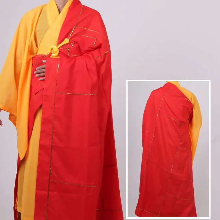 Red-Color-Adults-Buddhist-Monk-Meditation-Clothing-Robes-Monks ...