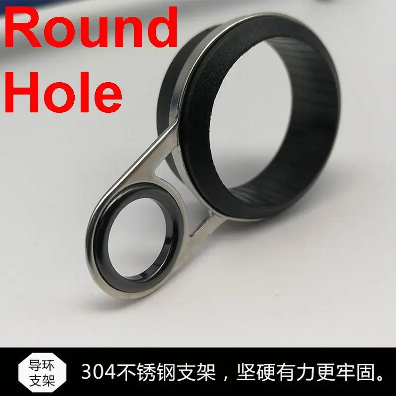 TM Rings Rock Fishing Rod Top or Side Line Guide Ring Guides Round Hole ...