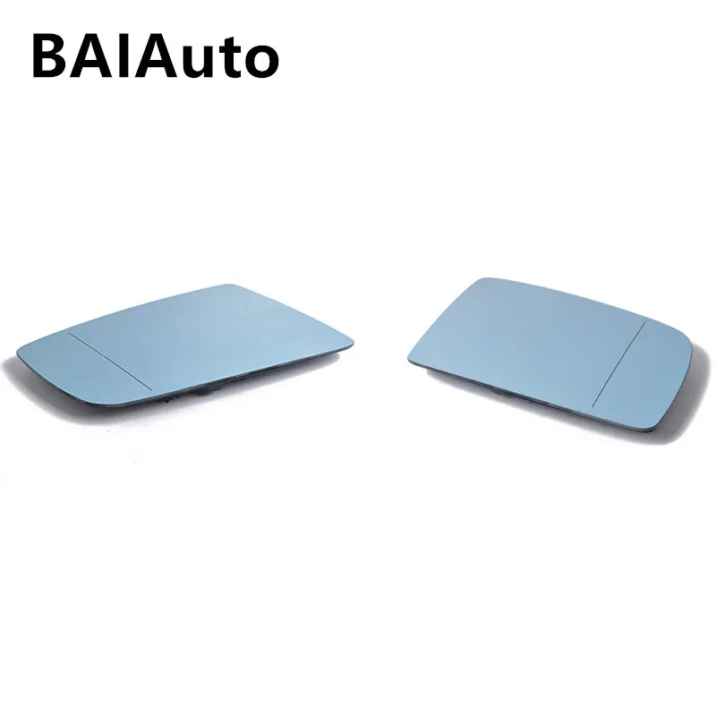 백미러 전기 난방 유리 렌즈 자동차 조수석용 오른쪽 및 왼쪽 거울, 2004 2009 BMW 5Er E60 E61 ...