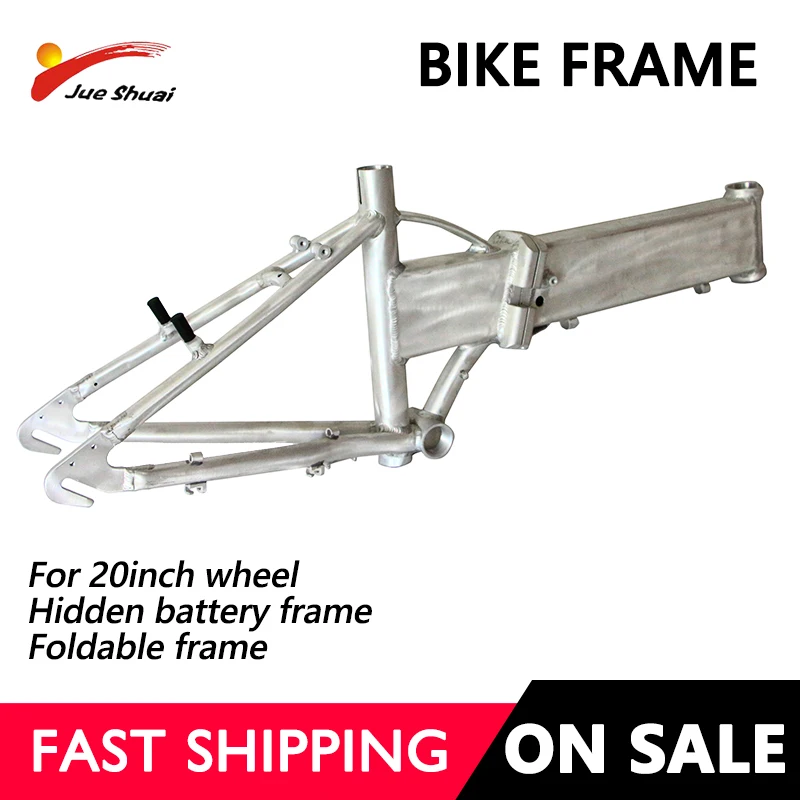 Folding Bicycle Frame 20 inch Hidden Battery Ebike Aluminum Alloy ...