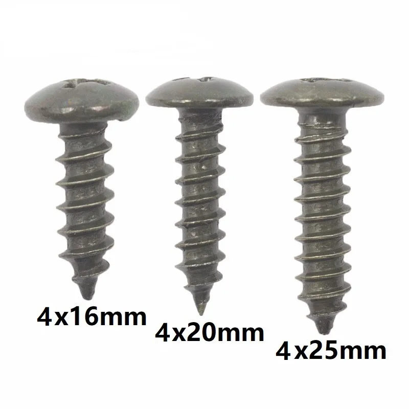 15pcs-M4-Screws-Auto-Car-Body-Retainer-Clips-M4-Metal-Rivet-4mm-Cross ...