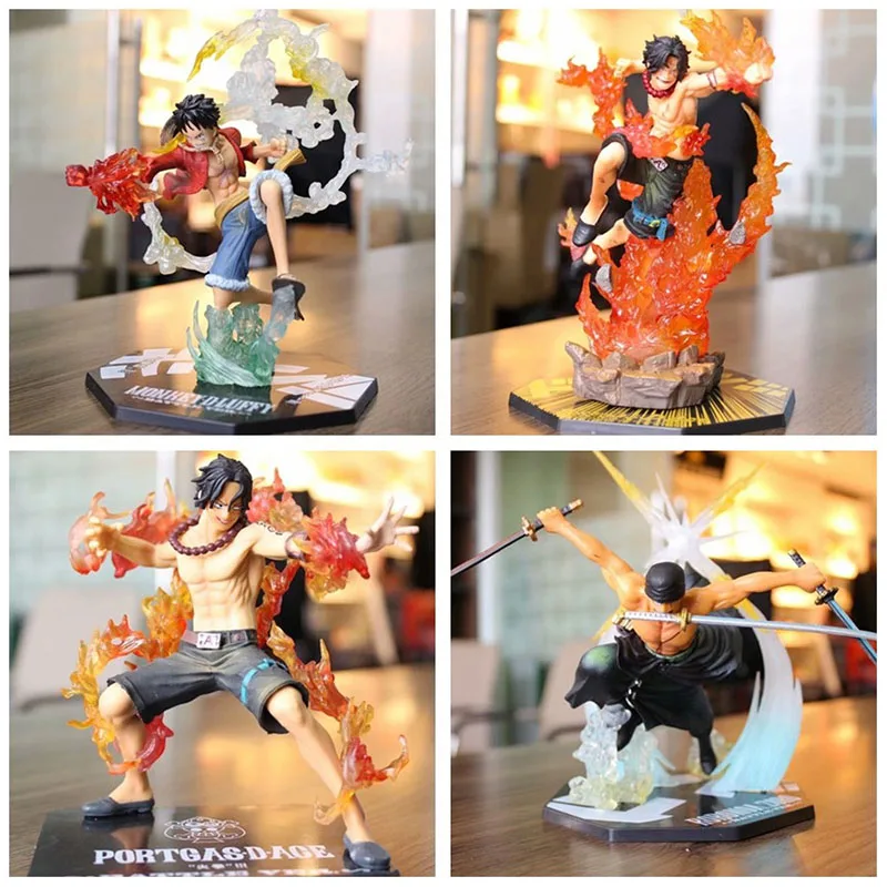 Anime 1/8 Scale Painted Figure Battle Version Luffy White Beard Pirates ...