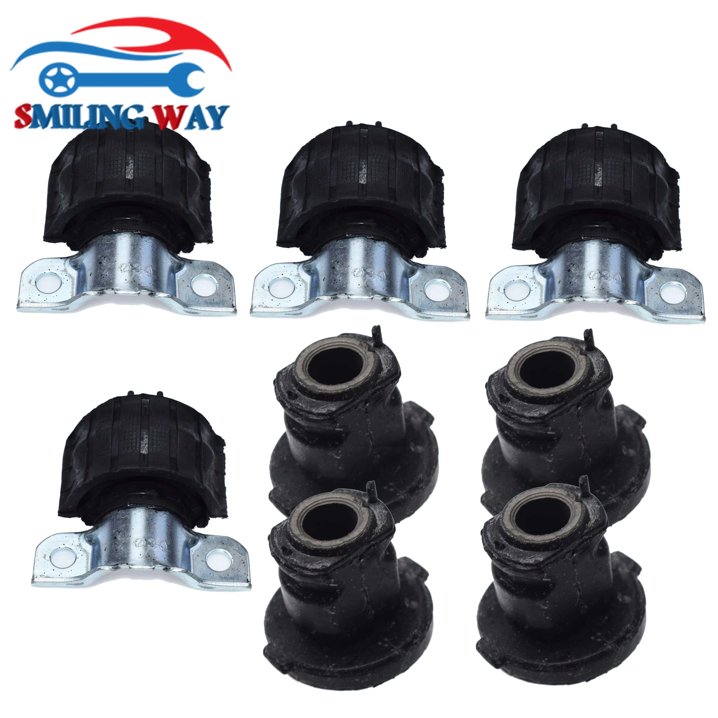 Front Sway Stabilizer Bar Steering Rack Mount Bushing Bracket For ...