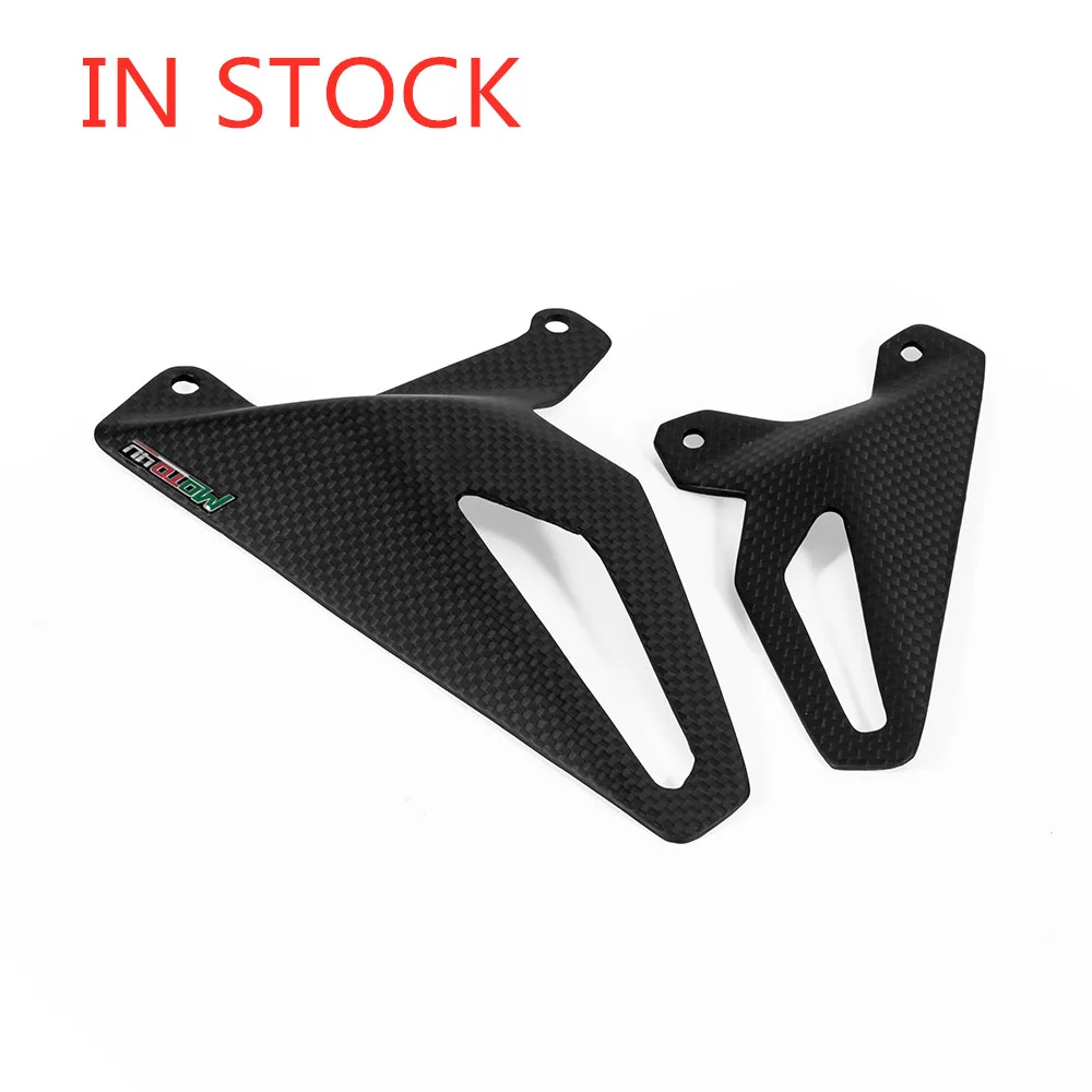 Carbon-Fiber-Motorcycle-Heel-Guard-Rearset-Plate-Foot-Peg-Protector-For ...