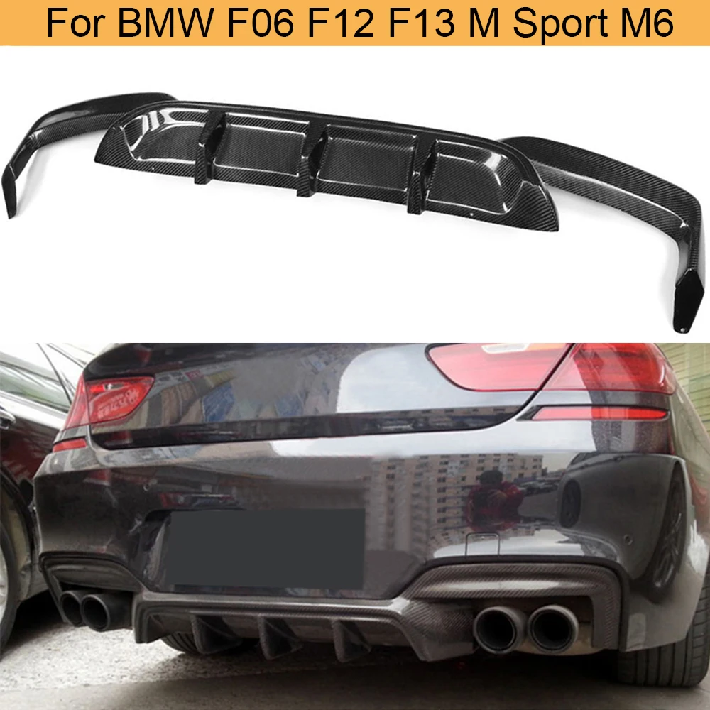 Carbon Fiber Rear Bumper Diffuser Lip For Bmw 6 Series F06 F12 F13 M ...