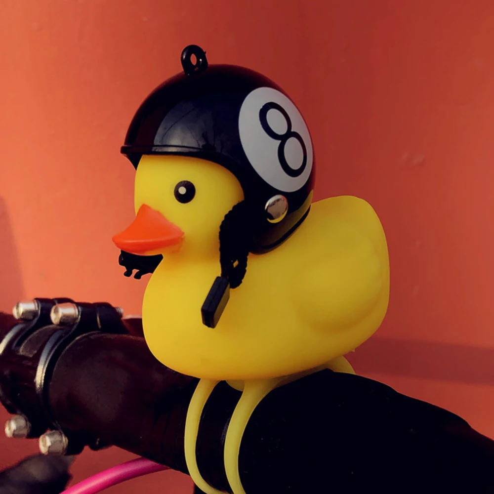 2019 Cute Bike Horn And Bicycle Light Rubber Duck Alarm Bell Safety ...