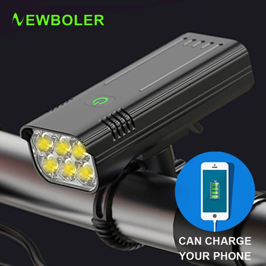 NEWBOLER-3600-Lumen-LED-Bicycle-Light-5200mAh-as-Power-Bank-Bike ...