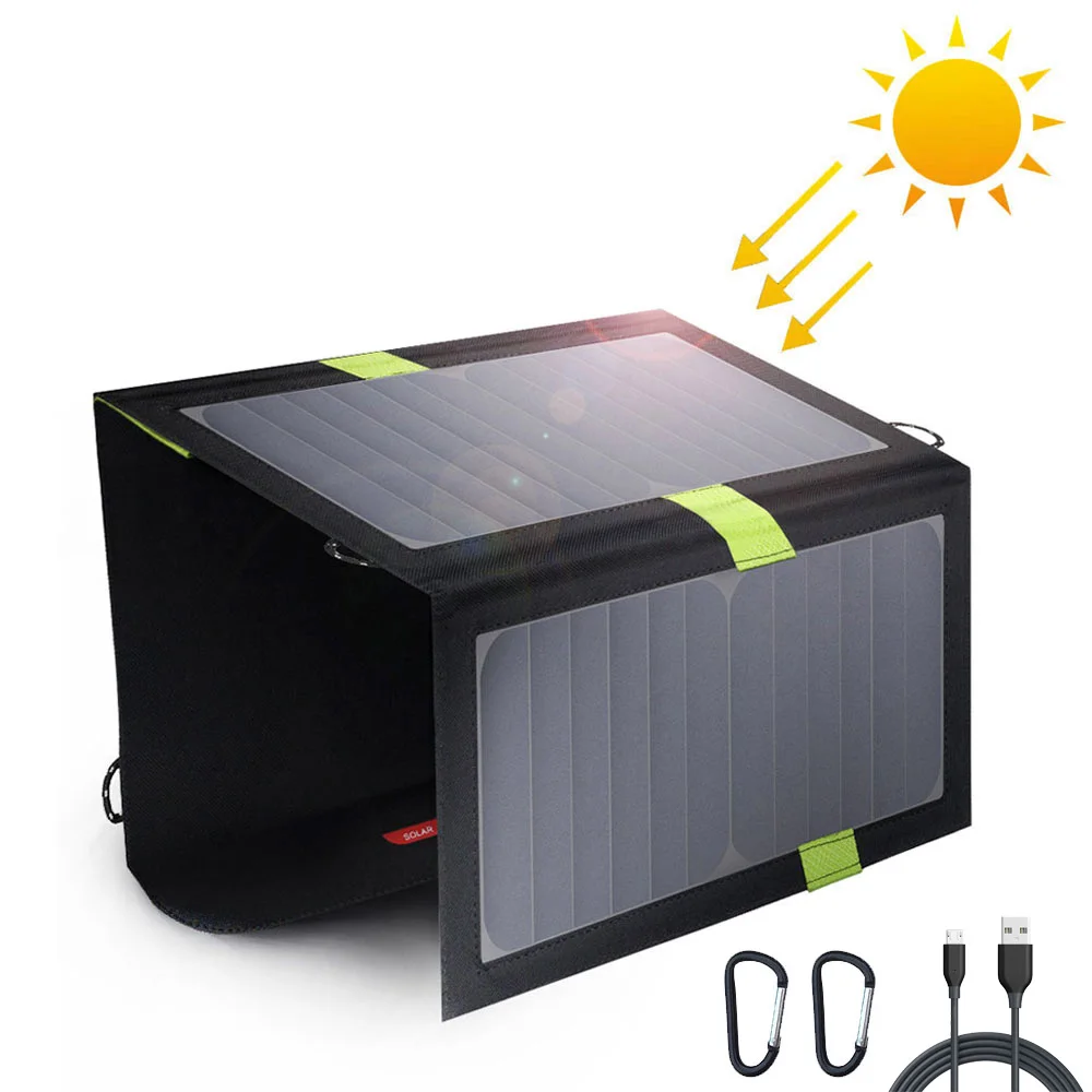 Foldable Solar Panels Solar Battery Charger Dual Usb Output For Iphone ...