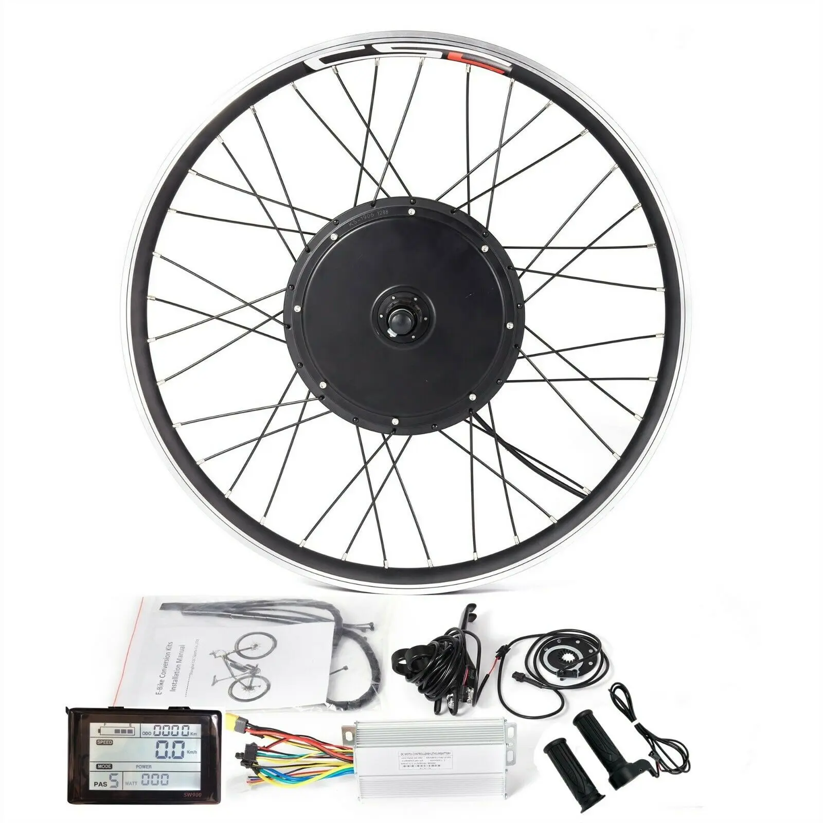 Electric-kit-front-wheel-26-27-5-28inch-100mm-front-drive-48V-1000W ...