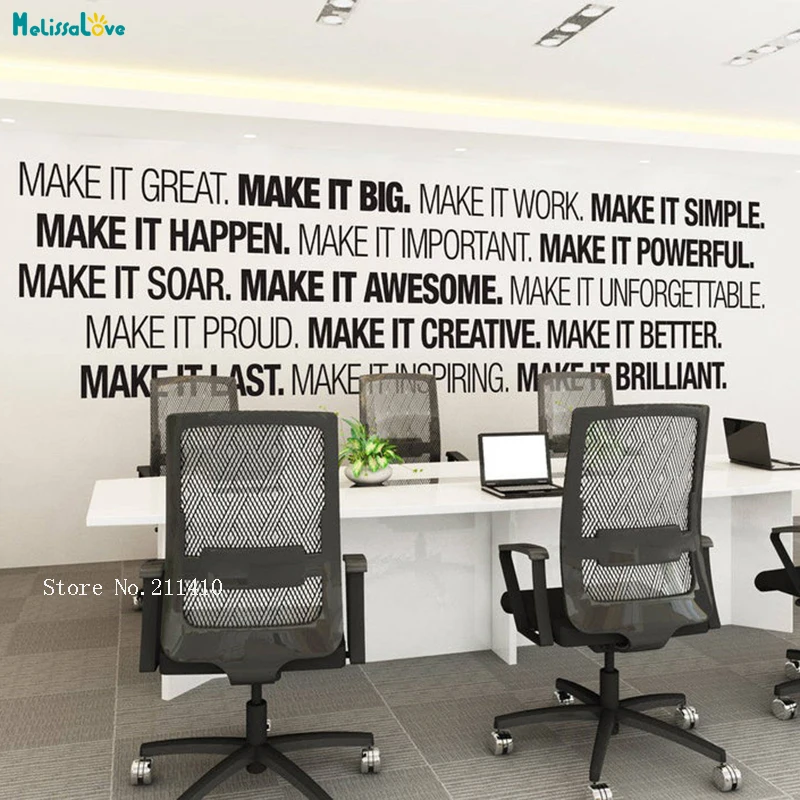 Office-Wall-Art-Wall-Stickers-Corporate-Supplies-Decoration-Word-Quote ...